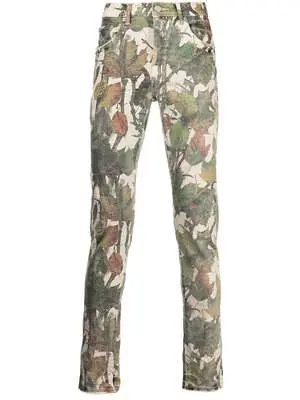PURPLE BRAND Camouflage Print Slim Fit Jeans