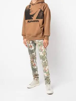PURPLE BRAND Camouflage Print Slim Fit Jeans