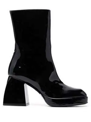 NODALETO High-shine Ankle Boots