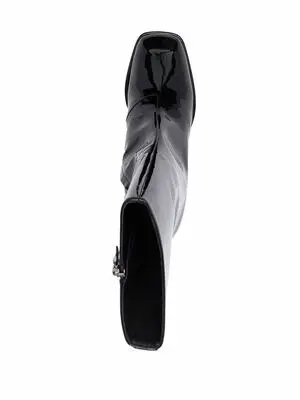 NODALETO High-shine Ankle Boots