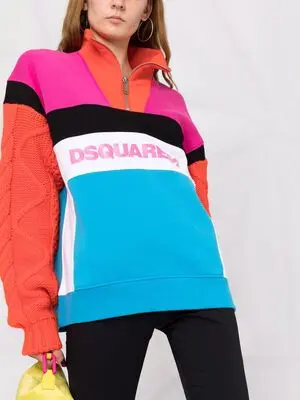 Dsquared2 Colour-block Cotton Sweatshirt