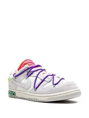 Nike X Off White Dunk Low Lot 15 Sneakers - Grey