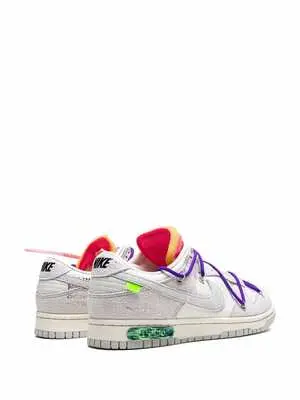 Nike X Off White Dunk Low Lot 15 Sneakers - Grey