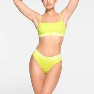 SKIMS Brief | Grey | Xl | Cotton Rib Daffodil