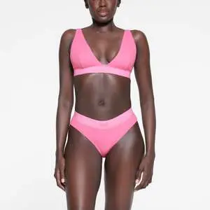 SKIMS Brief | Grey | Xl | Cotton Rib Sugar Pink