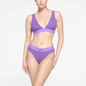 SKIMS Brief | Grey | Xl | Cotton Rib Ultra Violet