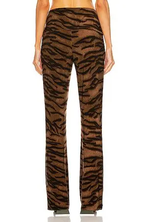 Norma Kamali Boot Pant In Brown