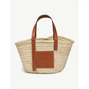 Loewe Open Raffia Basket Bag