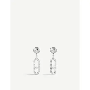 Messika Move Uno Diamond And 18ct Gold Earrings - White