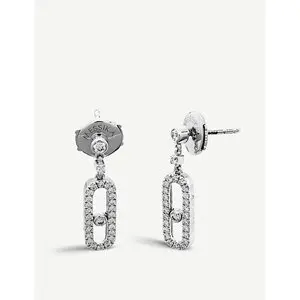 Messika Move Uno Diamond And 18ct Gold Earrings - White