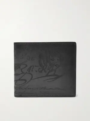 Berluti Scritto Leather Billfold Wallet - Black