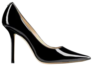 JIMMY CHOO Love 100 Patent Leather Pumps - Black