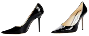 JIMMY CHOO Love 100 Patent Leather Pumps - Black