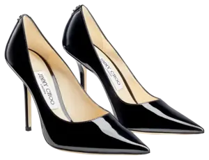 JIMMY CHOO Love 100 Patent Leather Pumps - Black