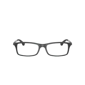 Ray-ban Rectangle Eyeglasses - Black On Green