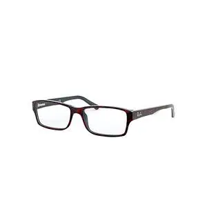 Ray-ban Ray-Ban Rectangular Eyeglasses Red Havana