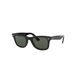 Ray-ban Ray-ban Original Wayfarer Classic Low Bridge Fit Sunglasses  Frame Green Lenses Polarized 54-18 Black