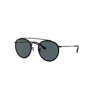 Ray-ban Round Double Bridge Sunglasses - Black