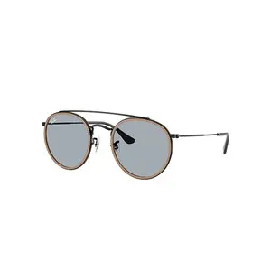Ray-ban Round Double Bridge Sunglasses - Black