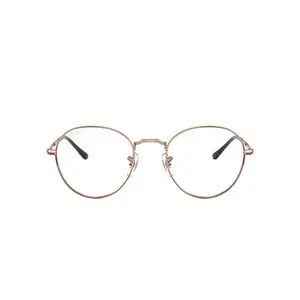 Ray-ban Round Metal Optics Ii Eyeglasses Frame - Bronze-copper