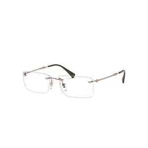 Ray-ban Ray-Ban Rimless Rectangle Eyeglasses Bronze-copper