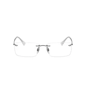 Ray-ban Rimless Rectangle Eyeglasses - Gunmetal