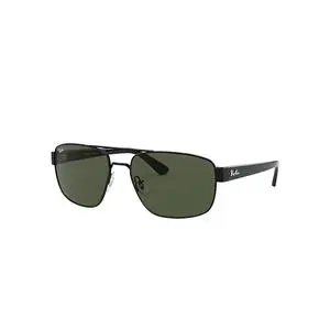 Ray-ban Sunglasses With Metallic Frame 60-17 Shiny Black