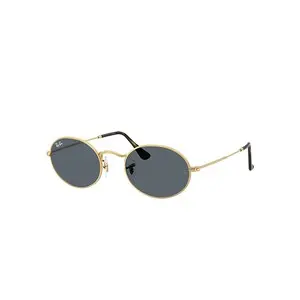 Ray-ban Oval Sunglasses With Flat Lenses - Arista Gold