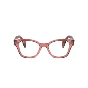 Ray-ban Square Frame Eyeglasses - Striped Pink Havana