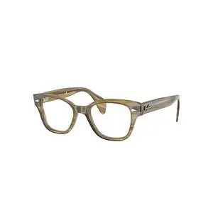 Ray-ban Ray-Ban Square Frame Eyeglasses Striped Yellow