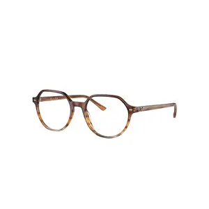 Ray-ban Ray-Ban Thalia Optics Eyeglasses Frame 49-18 Striped Brown & Yellow