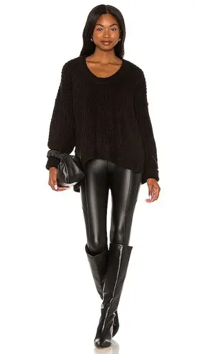 Yummie Faux Leather Legging