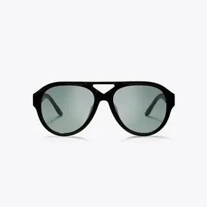 Tory Burch Recycled Pilot Sunglasses