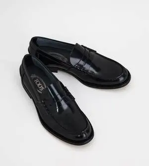 TOD'S Leather Loafers - Black