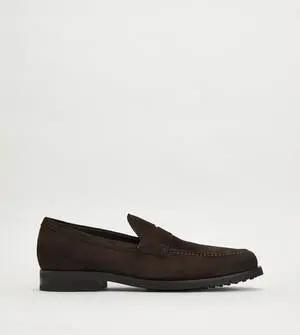 TOD'S Suede Loafers - Brown