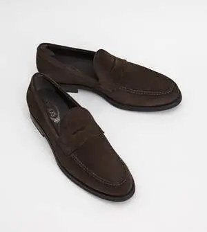 TOD'S Suede Loafers - Brown