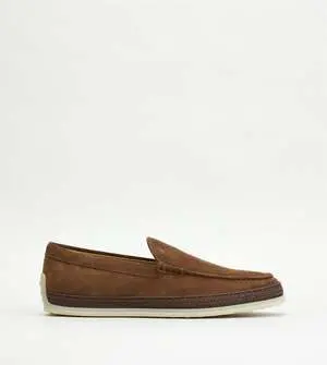 TOD'S Suede Slip-ons - Brown