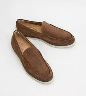 TOD'S Suede Slip-ons - Brown