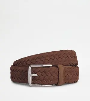 TOD'S Belt In Suede - Brown