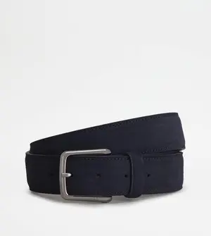 TOD'S Suede Belt - Blue