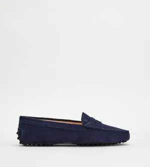 TOD'S Suede Gommino Loafers - Blue