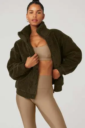 Alo Yoga Sherpa Varsity Jacket
