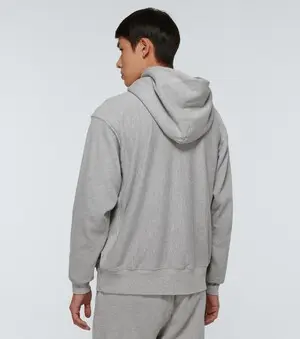 LES TIEN Cotton Hooded Sweatshirt - Grey