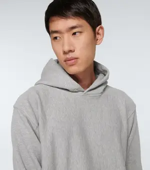 LES TIEN Cotton Hooded Sweatshirt - Grey