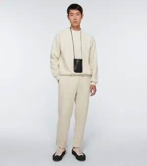 LES TIEN Cotton Sweatpants - Neutrals