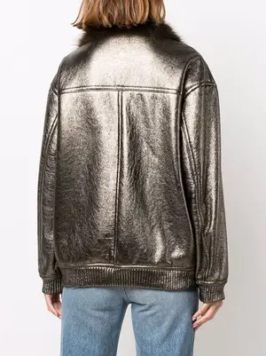 YVES SALOMON Longline Leather Jacket