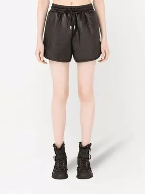 Dolce & Gabbana Quilted Leather Track Shorts