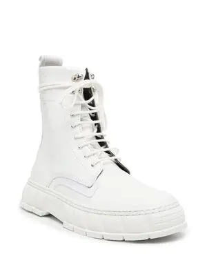VIRON Eco Leather Combat Boots