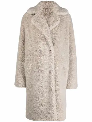 Philipp Plein Teddy Bear Oversized Cocoon Coat