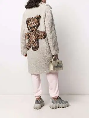 Philipp Plein Teddy Bear Oversized Cocoon Coat